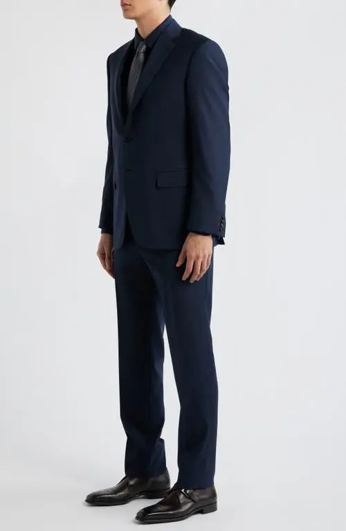 Canali Siena Regular Fit Slub Wool Suit