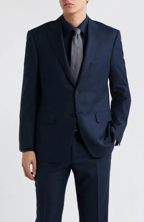 Canali Siena Regular Fit Slub Wool Suit