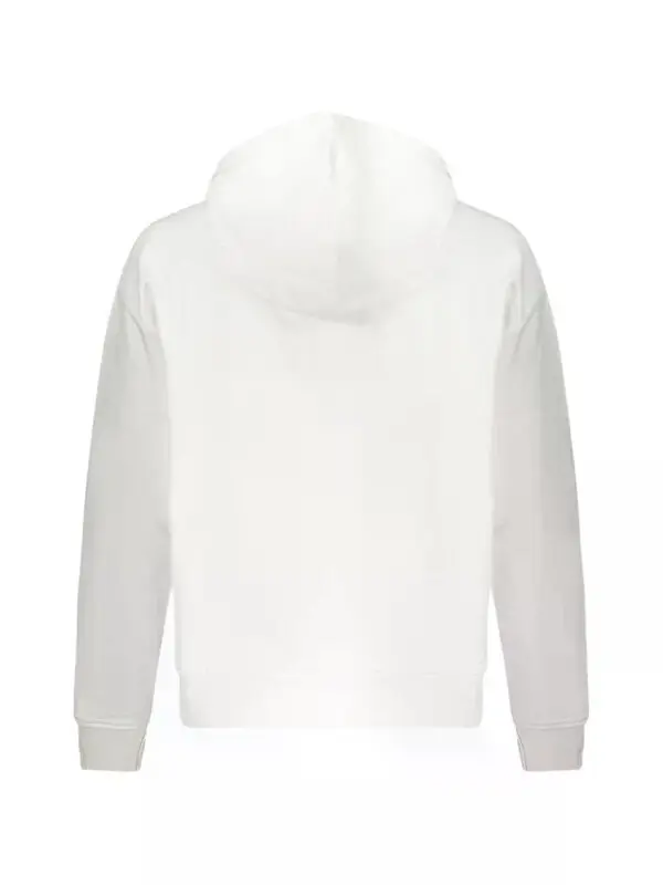 Calvin Klein Core Logo-print Hoodie - White