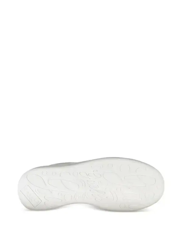 GAELLE PARIS Crocodile-effect Lace-up Sneakers