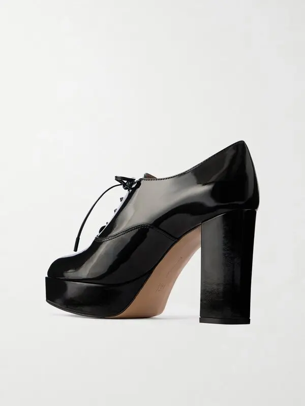 GIANVITO ROSSI Vicky 70 Leather Platform Pumps