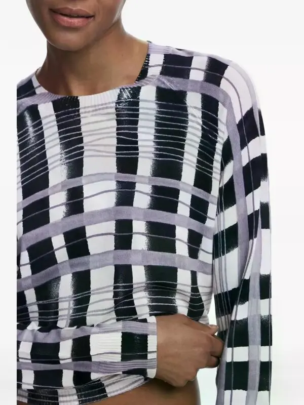 Desigual Plaid-pattern Sweater