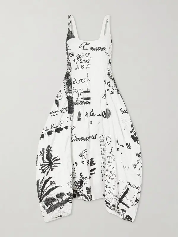 Erdem Printed Cotton-blend Gown