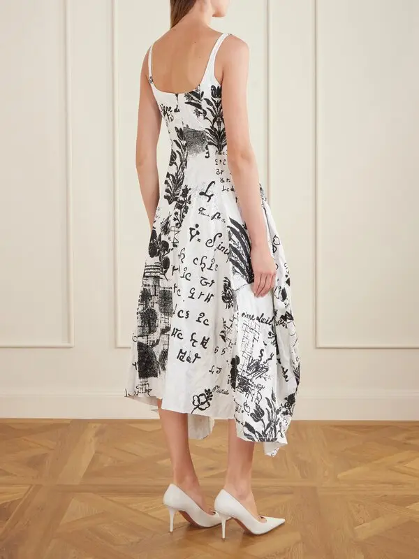 Erdem Printed Cotton-blend Gown