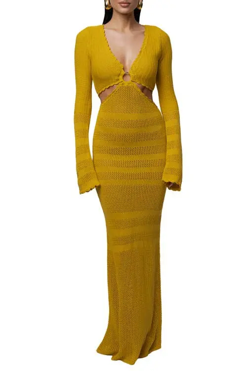 JLUXLABEL Blossom Haven Maxi Dress - Yellow