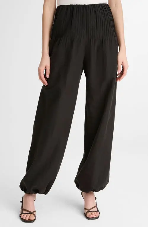 Vince Pintuck Detail Balloon Pants - Black