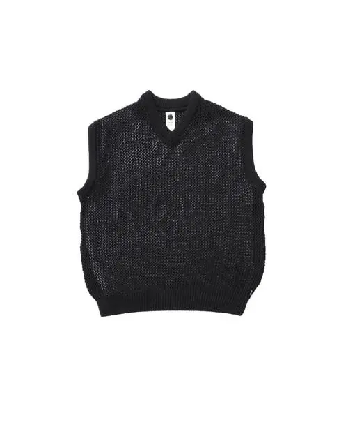 VOWELS Knitted Vest - Black