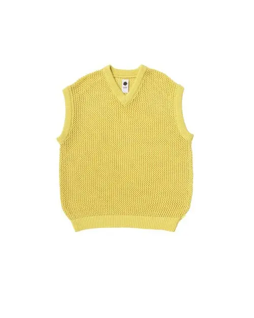 VOWELS Knitted Vest - Dry Sunflower