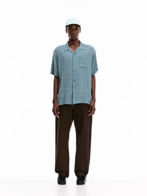 VOWELS Short Sleeve Deer Shirt - Navy