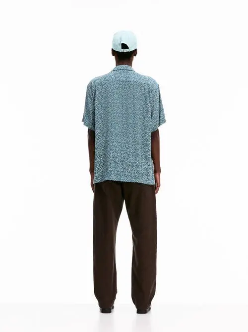 VOWELS Short Sleeve Deer Shirt - Navy