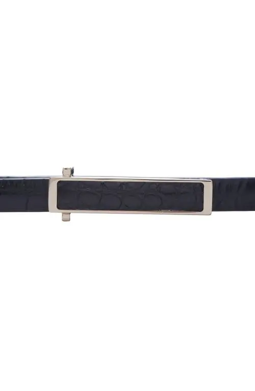 TOM FORD Croc Embossed Leather Belt