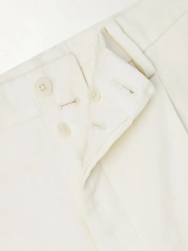 KAPTAIN SUNSHINE Tapered Cotton And Linen-blend Trousers