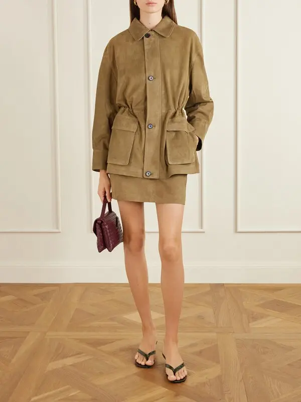 ARMA Maeve Suede Jacket - Neutrals
