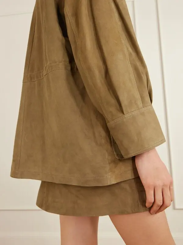 ARMA Maeve Suede Jacket - Neutrals