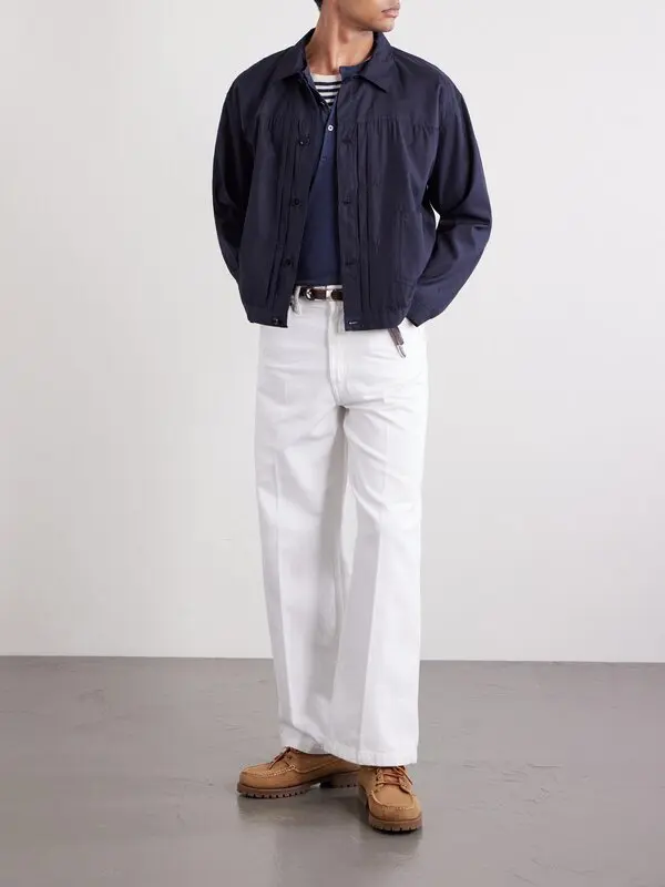 KAPTAIN SUNSHINE Cotton And Silk-blend Denim Jacket