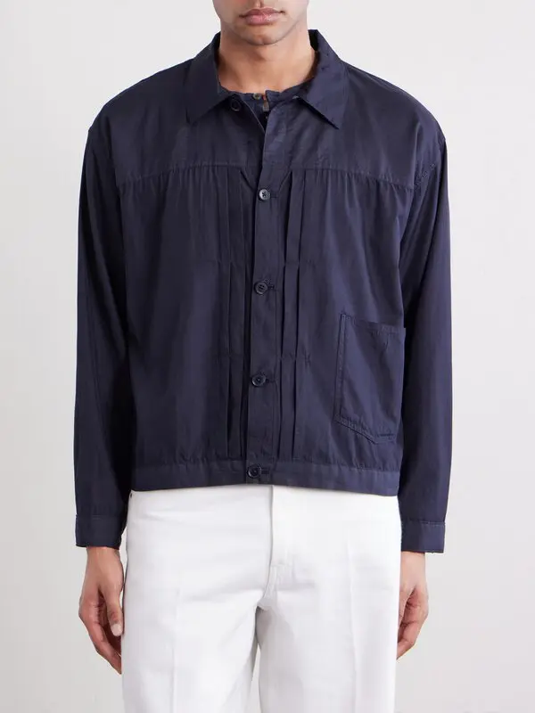 KAPTAIN SUNSHINE Cotton And Silk-blend Denim Jacket