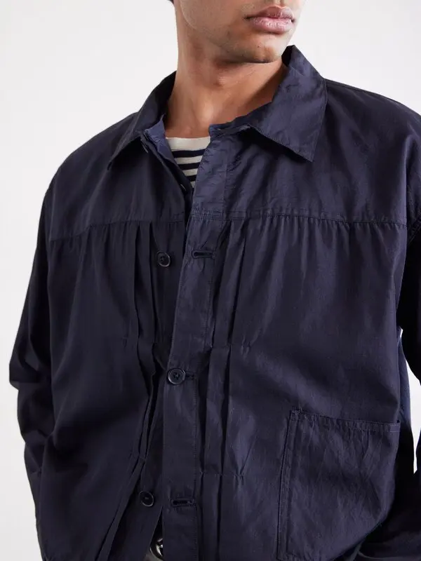 KAPTAIN SUNSHINE Cotton And Silk-blend Denim Jacket