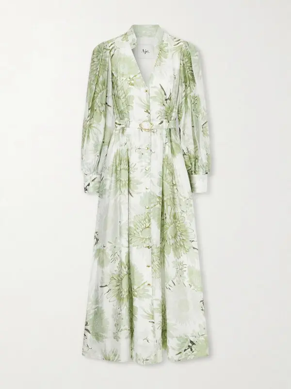 Aje Reflector Organza Maxi Dress
