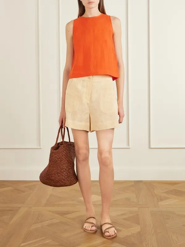 ERES Ravie Linen Tank - Orange