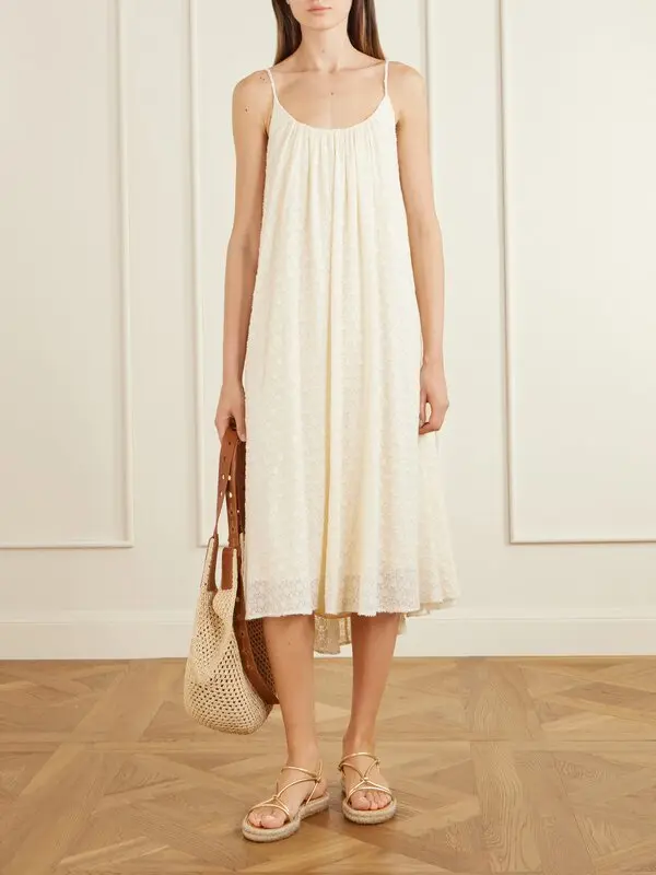 ERES Confidentielle Draped Silk And Cotton-blend Coverup