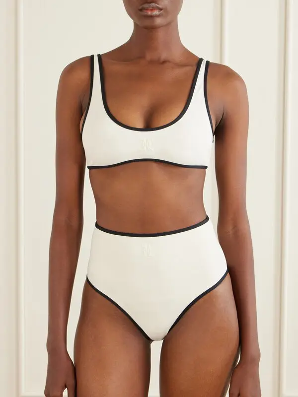 Kiki De Montparnasse Contrast Trim Bikini Top