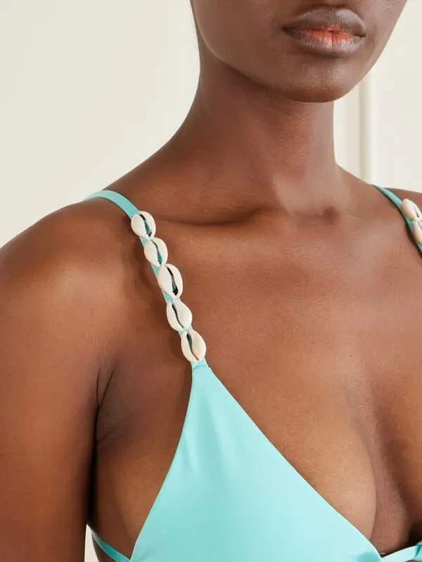 SARA CRISTINA Embellished Triangle Bikini
