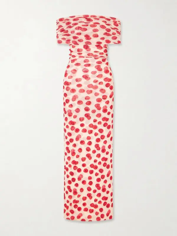 Stella McCartney Printed Chiffon Midi Dress