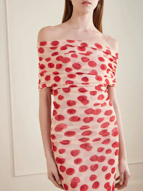 Stella McCartney Printed Chiffon Midi Dress