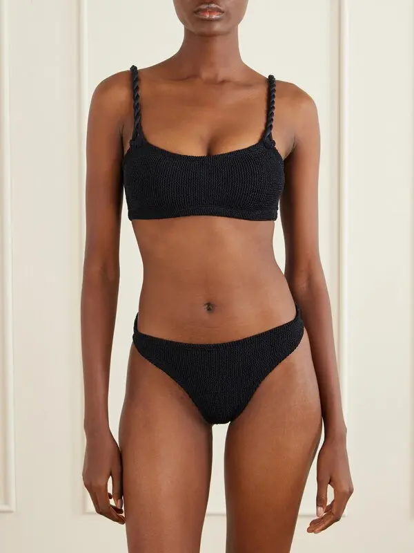 Hunza G Phoebe Original Crinkle™ Bikini - Black