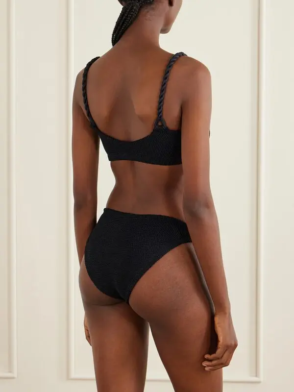 Hunza G Phoebe Original Crinkle™ Bikini - Black