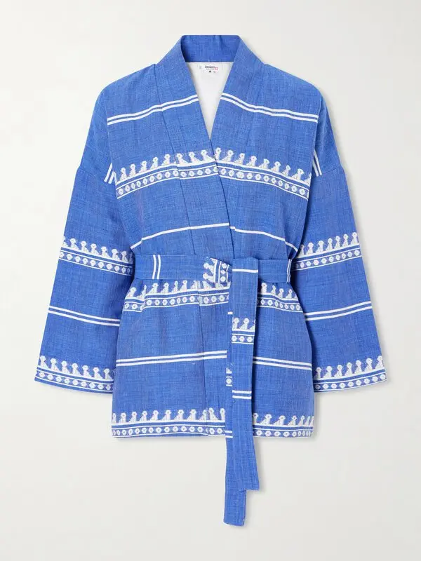 LEMLEM Terara Cotton-gauze Jacket - Blue