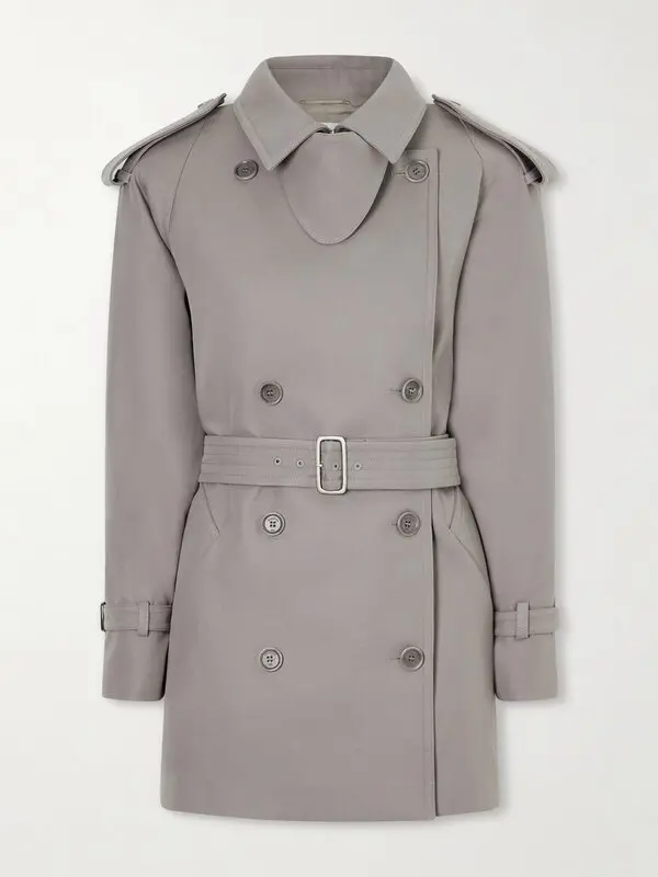 Max Mara Double-breasted Cropped Trench Jacket
