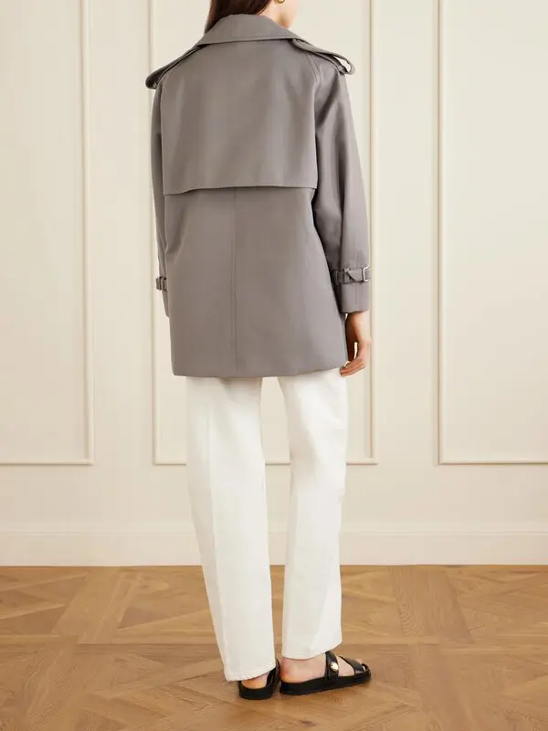 Max Mara Double-breasted Cropped Trench Jacket