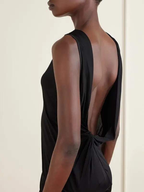 Rick Owens Shailee Draped Jersey Gown
