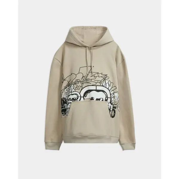 ECKO Graffiti Pullover Hoodie - Beige