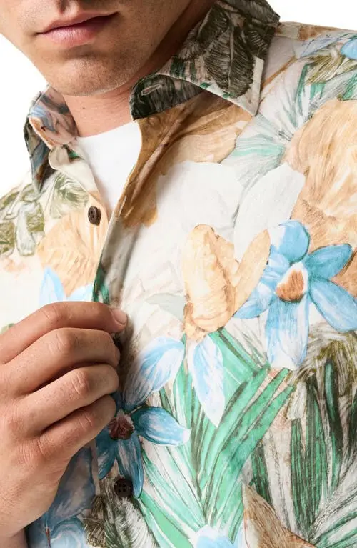 Rodd & Gunn Otokia Tropical Short Sleeve Button-up Shirt - Botanical