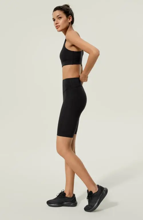 Lilysilk Silk Contour Second Skin Biker Shorts - Black