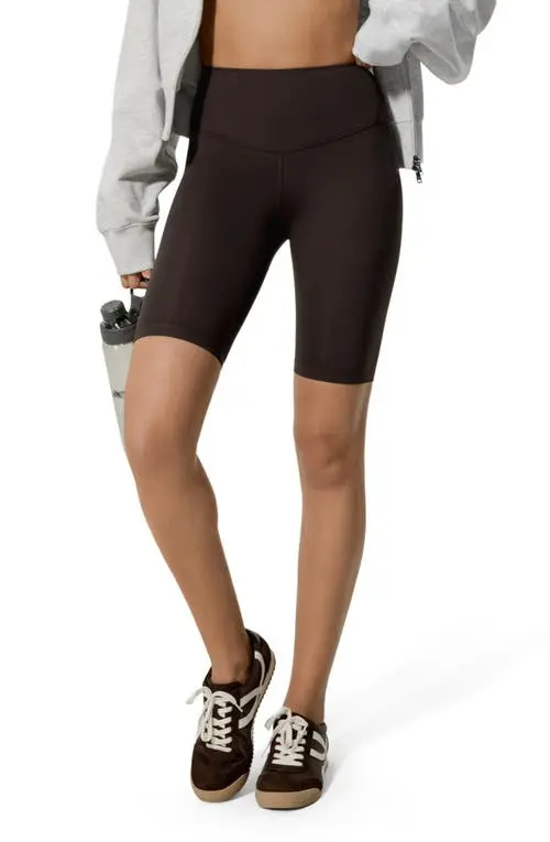 Lilysilk Silk Contour Second Skin Biker Shorts - Coffee Bean
