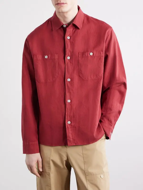3sixteen Cotton And Linen-blend Overshirt