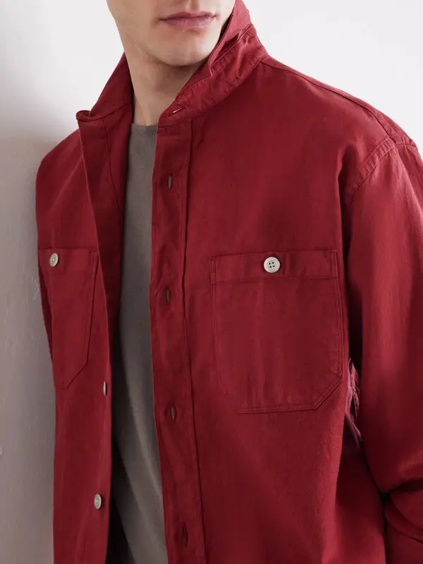 3sixteen Cotton And Linen-blend Overshirt