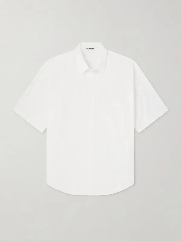 Auralee Cotton-poplin Shirt - White