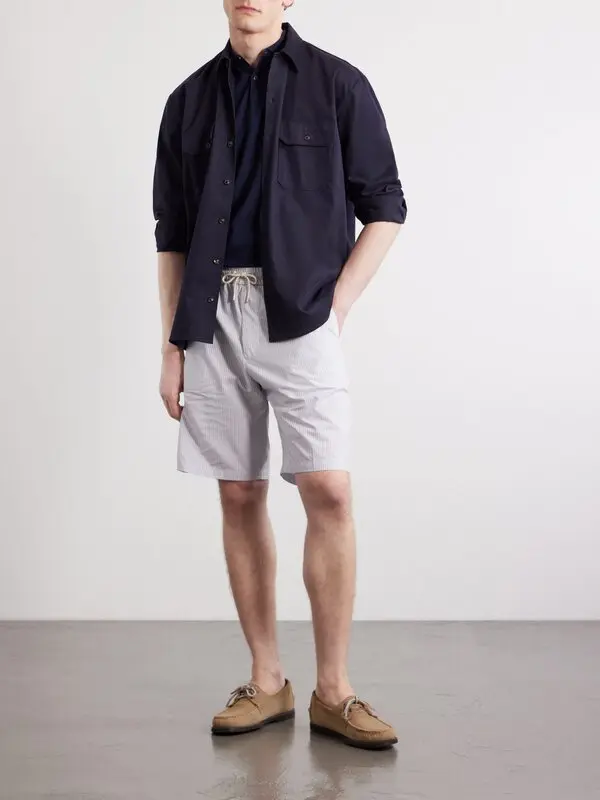 Paul Smith Straight-leg Striped Cotton Shorts