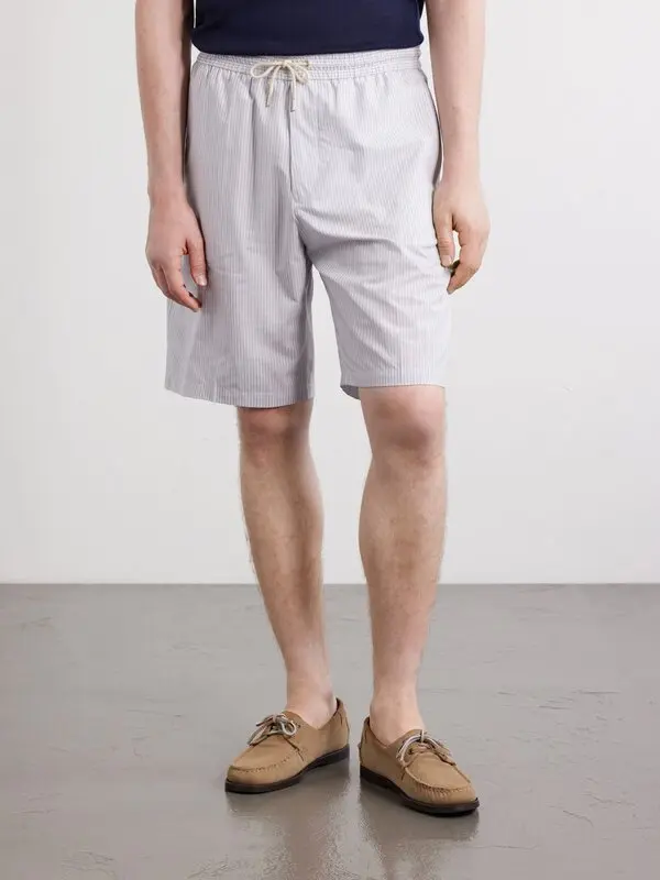 Paul Smith Straight-leg Striped Cotton Shorts