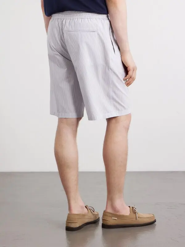 Paul Smith Straight-leg Striped Cotton Shorts