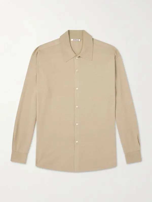 Auralee Knitted Silk Shirt