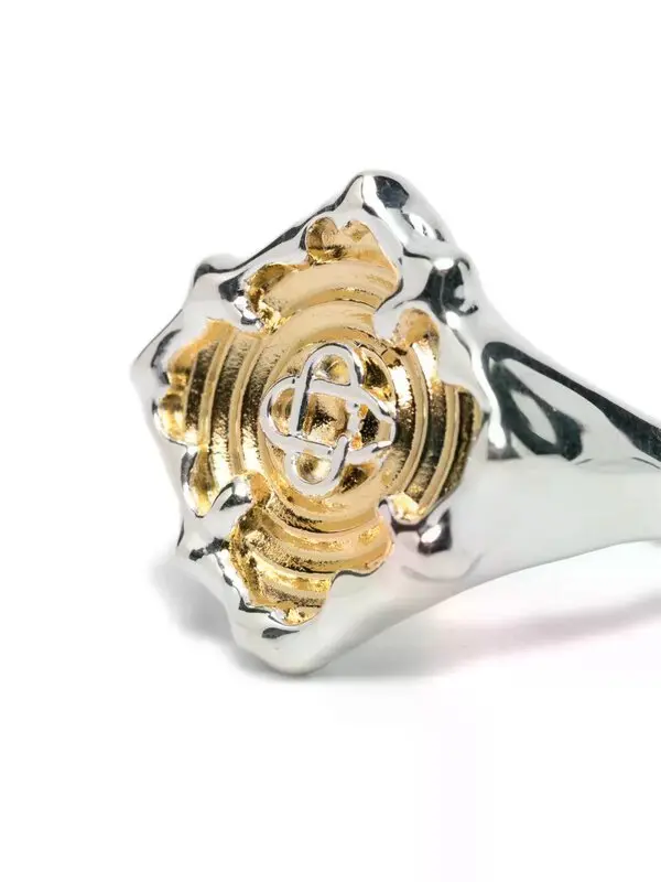 Casablanca Splash Signet Ring
