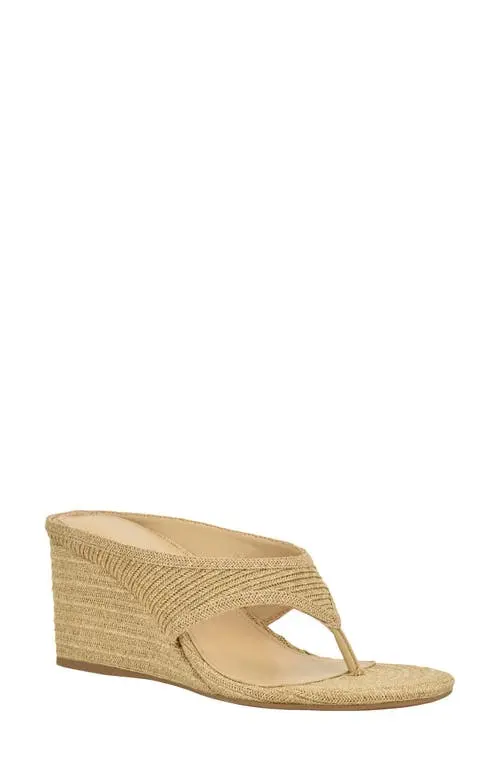 Calvin Klein Marcheli Wedge Sandal - Raffia