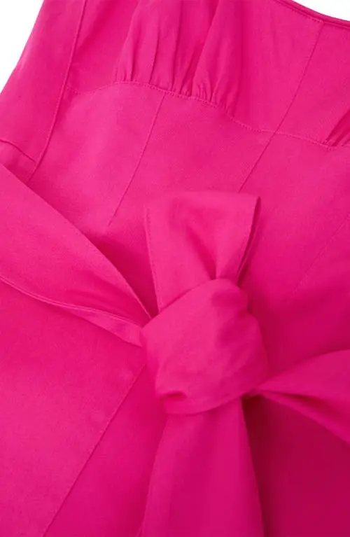 REISS Irina Stretch Cotton Dress - Pink