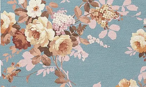 MACKENZIE-CHILDS Slate Wild Rose Washable Rug