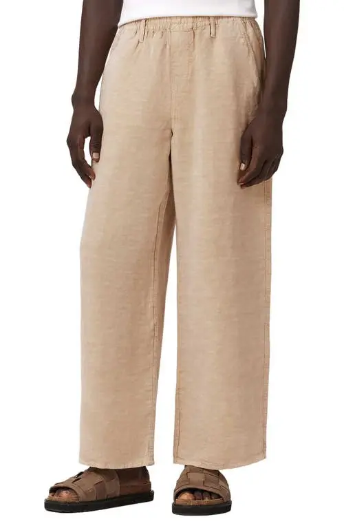 ALLSAINTS Korten Wide Leg Pull-on Pants - Sand Brown